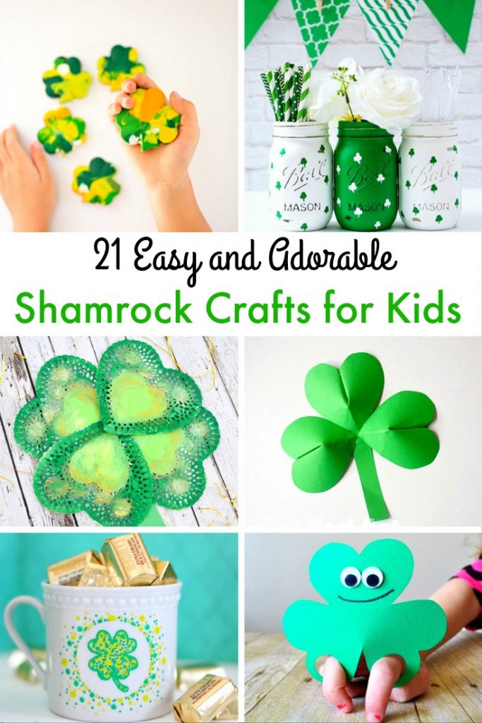 Shamrock Crafts For Kids to Make for St. Patrick's Day