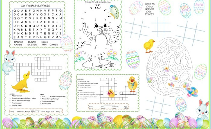 Easter Activity Sheets - FREE Printables! - Creative Cynchronicity
