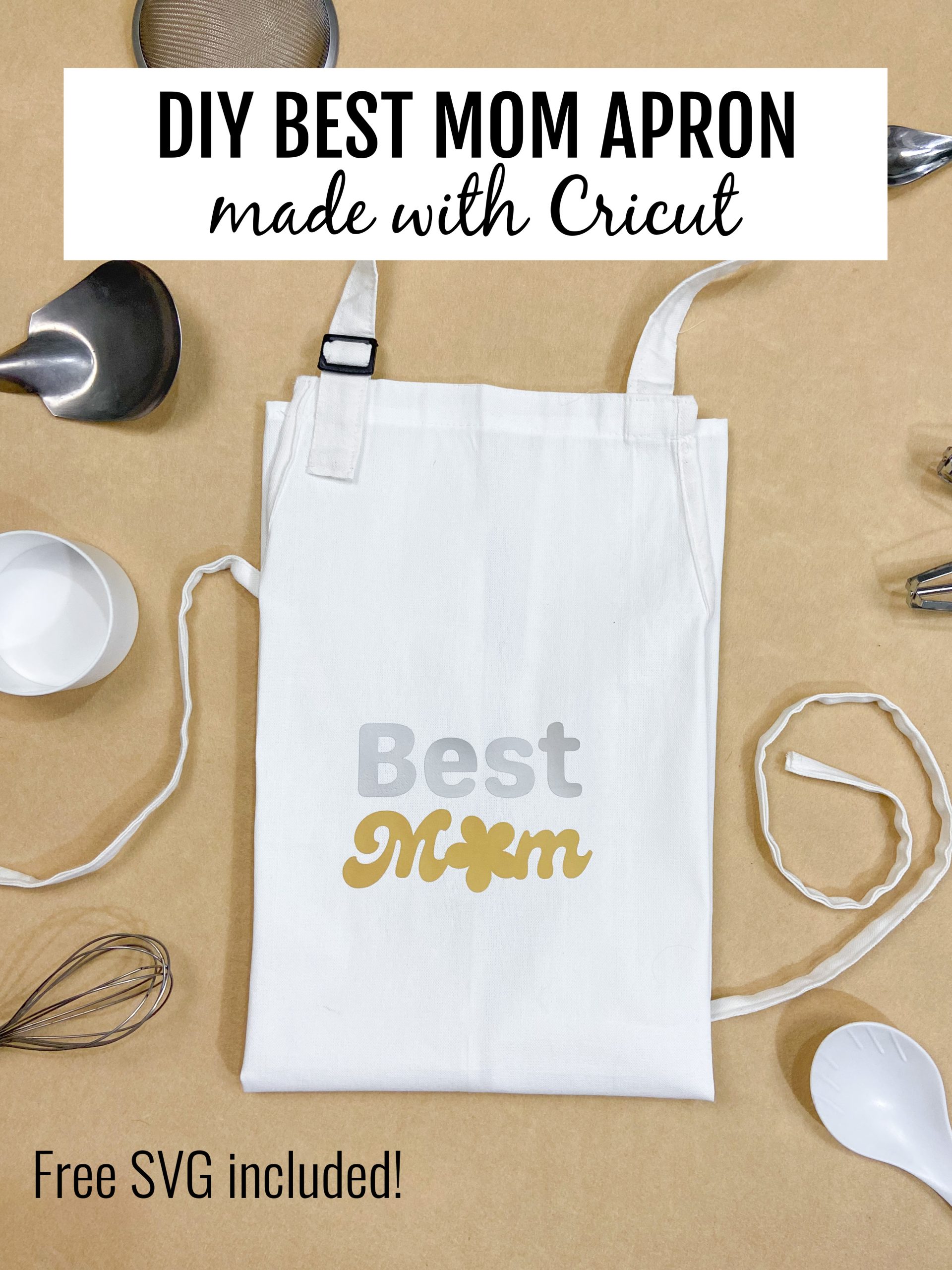 DIY Cricut Apron for Mom - Creative Cynchronicity