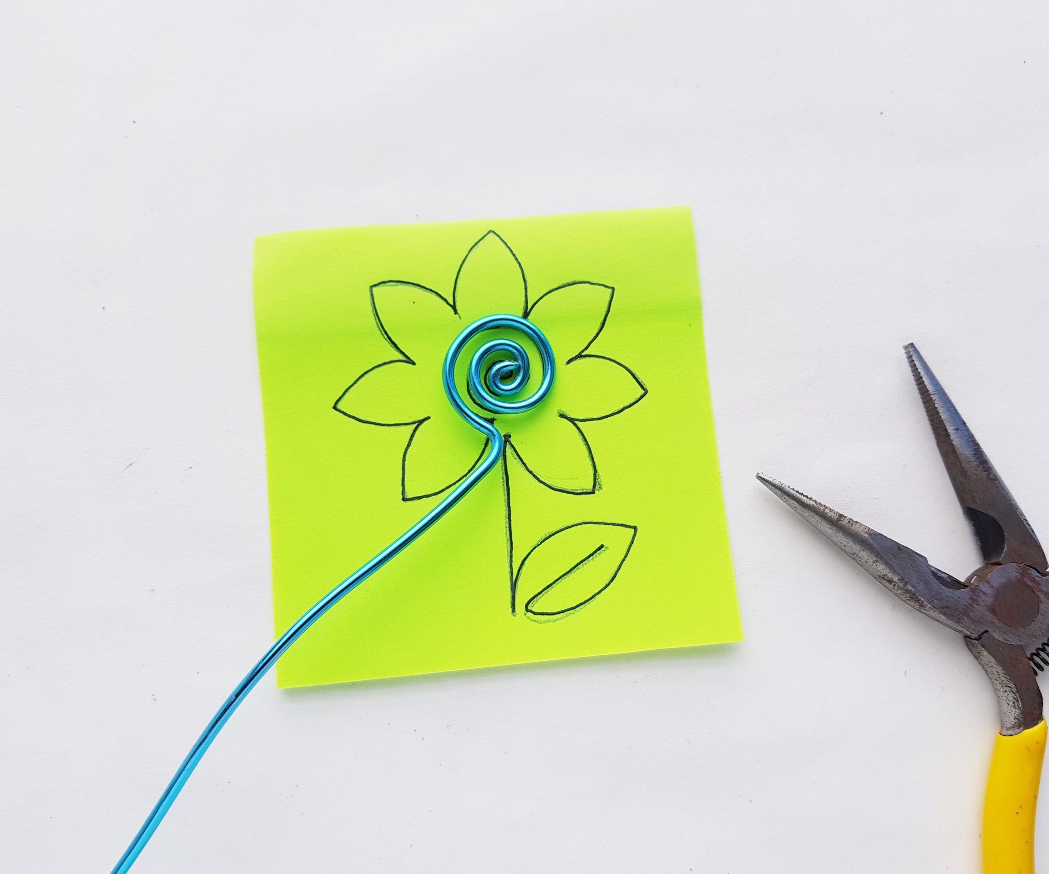 Wire Flower Bookmark - Creative Cynchronicity