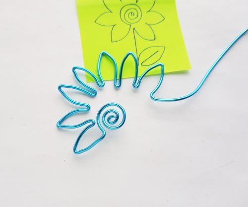 Wire Flower Bookmark - Creative Cynchronicity