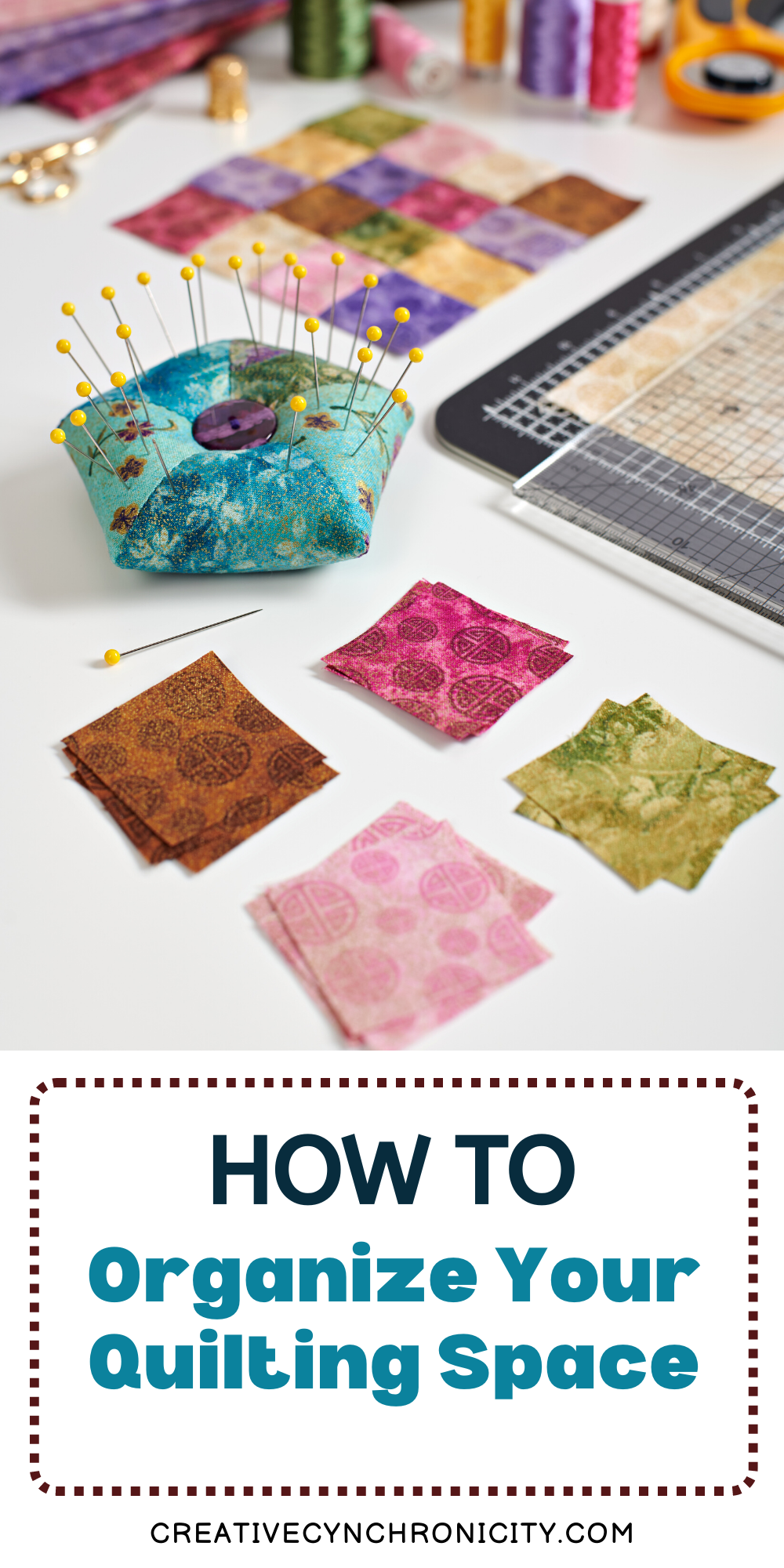 How to Organize Your Quilting Space - Creative Cynchronicity