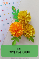 DIY Paper Marigolds - Creative Cynchronicity