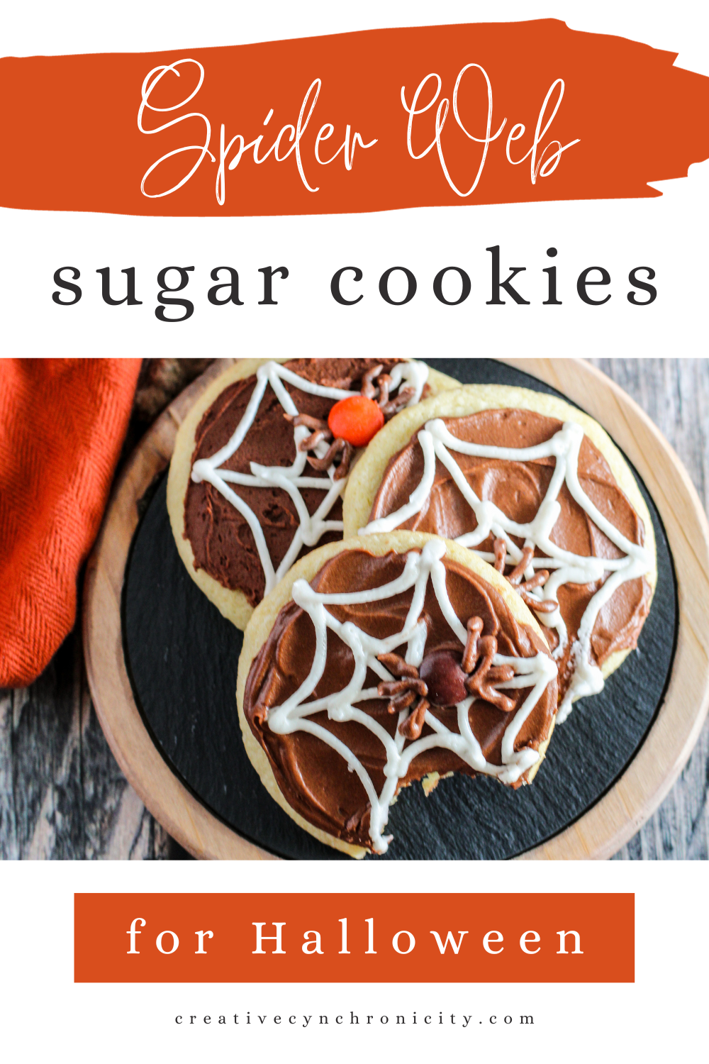 Spider Web Sugar Cookies - Creative Cynchronicity