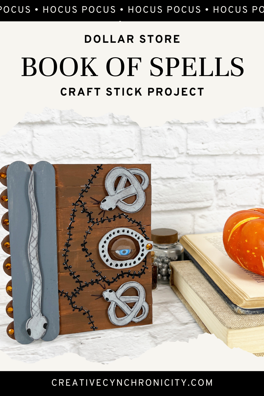 Hocus Pocus Book of Spells Craft - Creative Cynchronicity