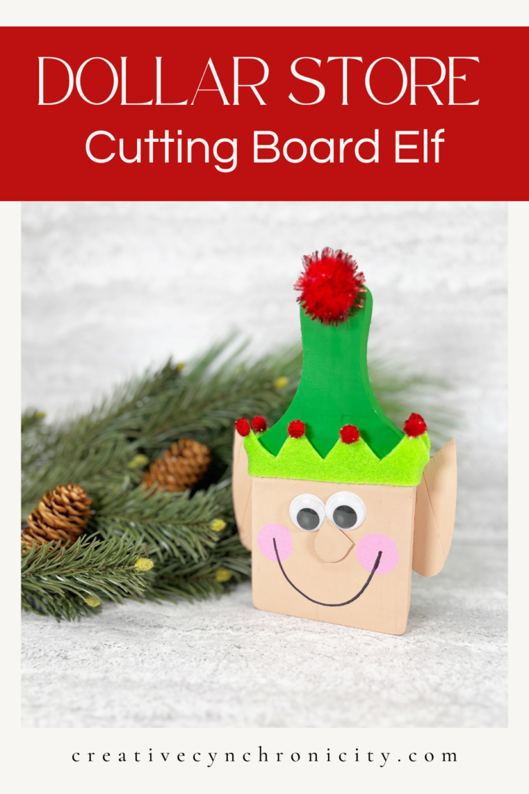 DOLLAR STORE CUTTING BOARD ELF - Creative Cynchronicity