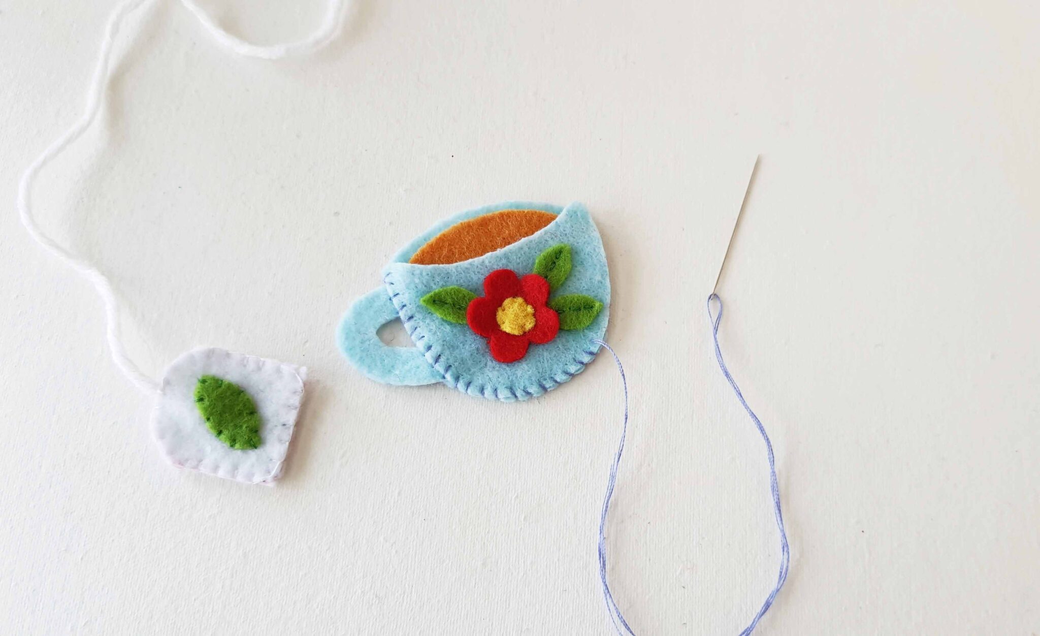 Felt Teacup Bookmark - Creative Cynchronicity