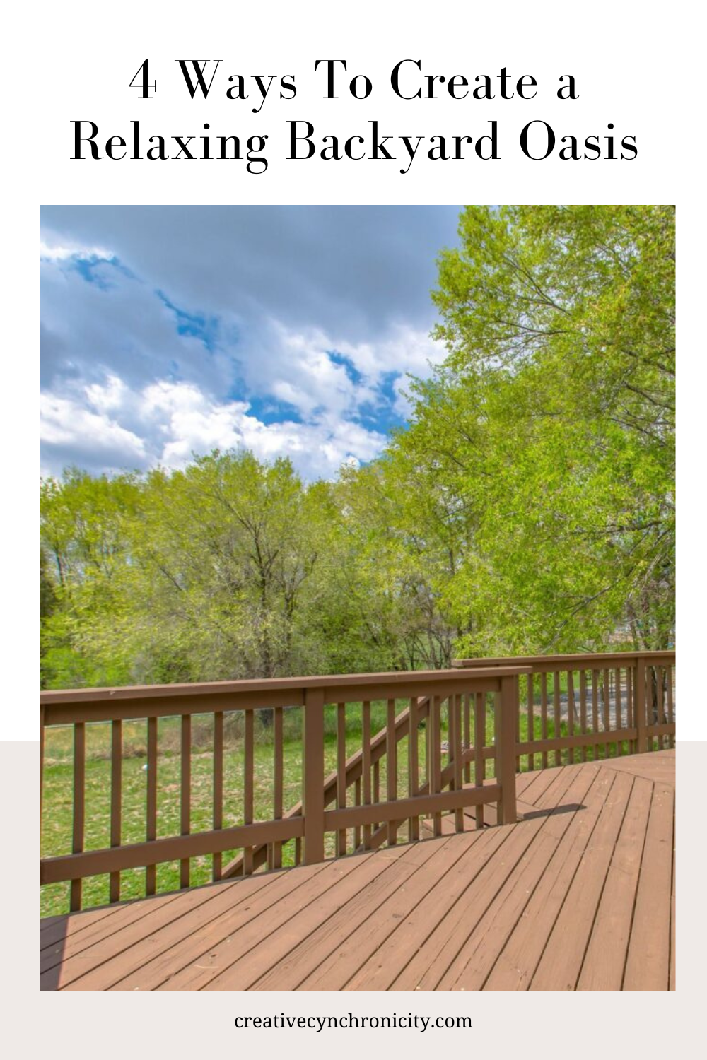 4 Ways To Create a Relaxing Backyard Oasis