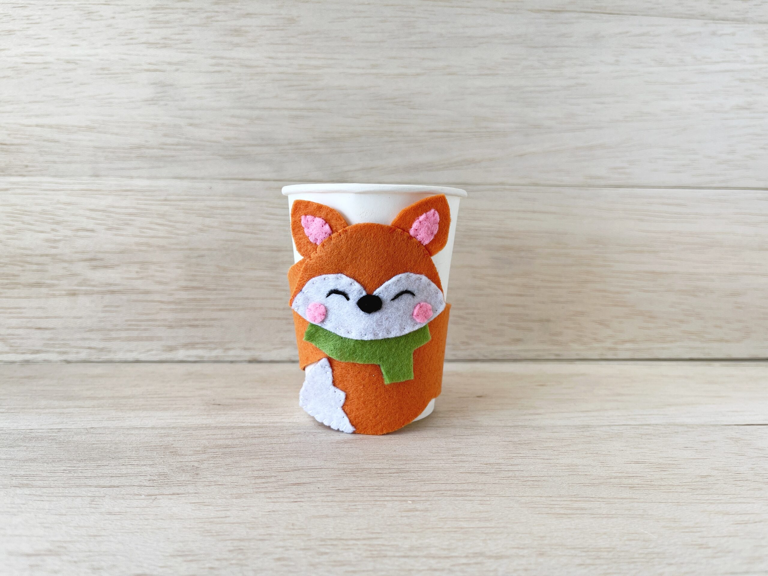 Felt Fox Cup Sleeve - Creative Cynchronicity