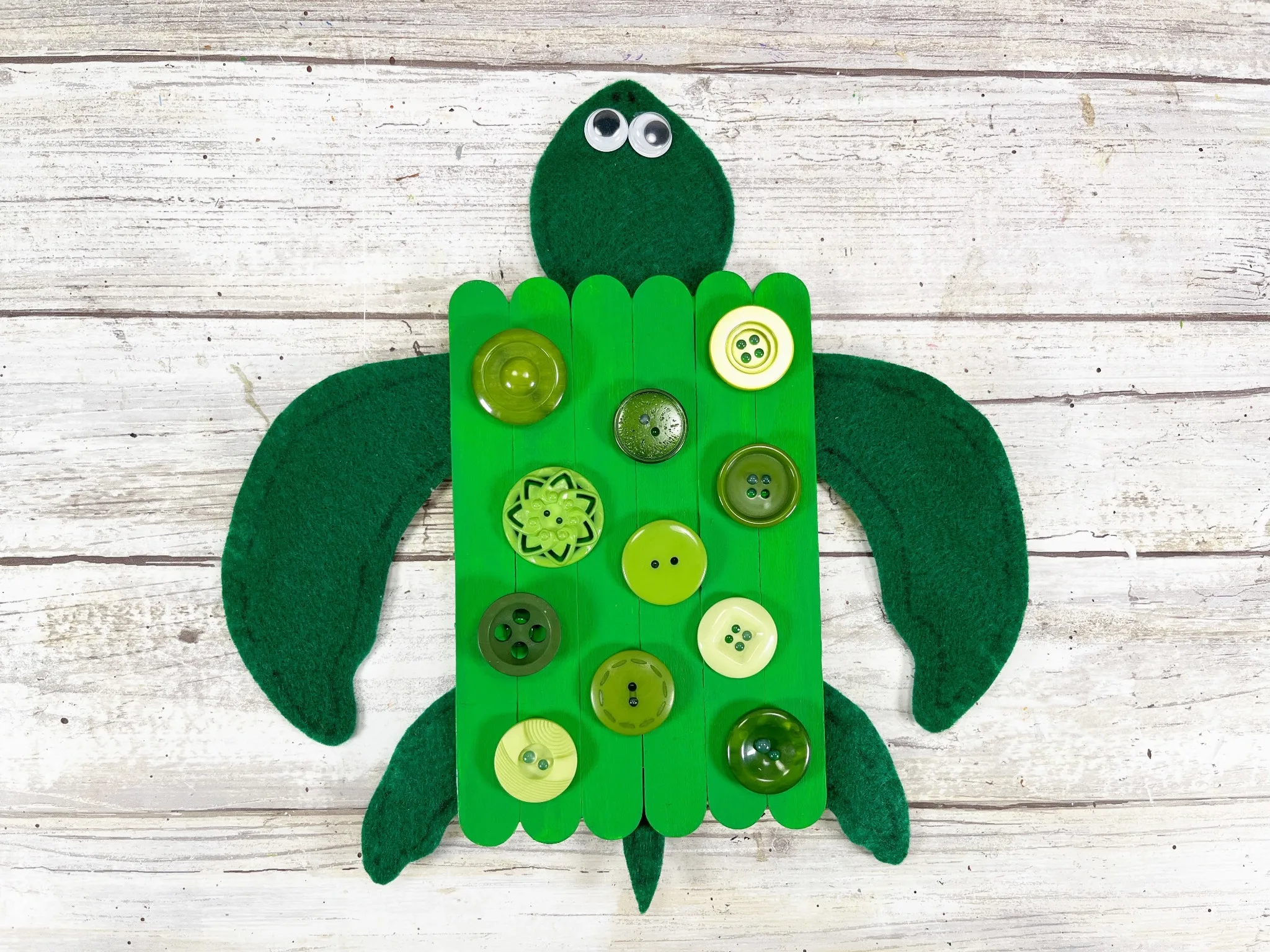 Easy Dollar Store Craft Stick Turtle for Kids - Creative Cynchronicity